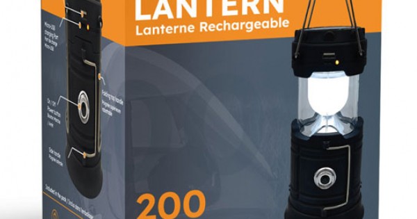 Uniross επαναφορτιζόμενος φακός/φανάρι Κάμπινγκ LED